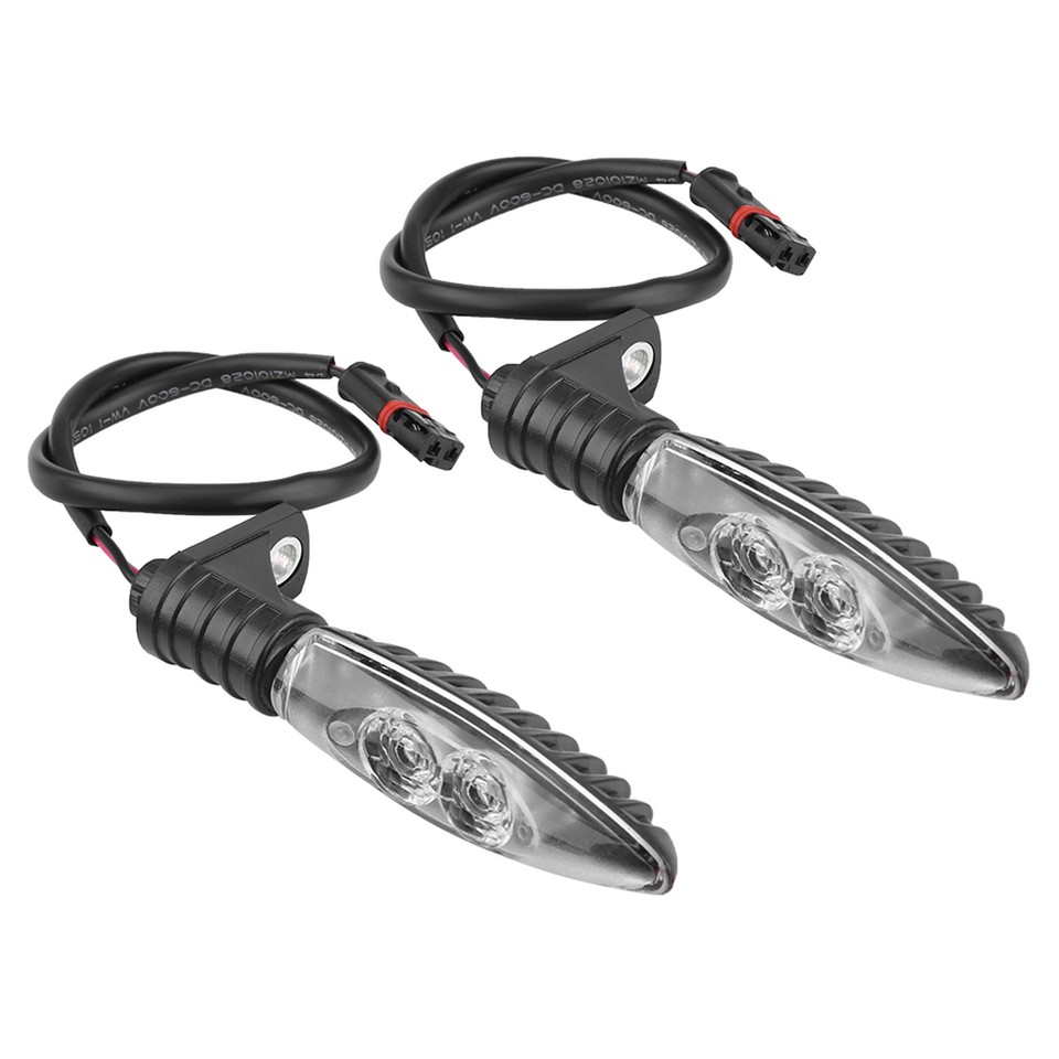 (Front)Pair Of High Bright LED Motorcycle Turn Signal Lights Kit For ...