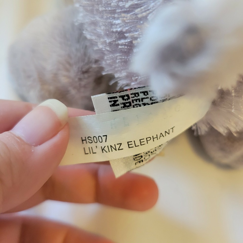 Ganz Webkinz Lil'Kinz Elephant HS007 Plush Stuffed Animal Toy NO CODE ...