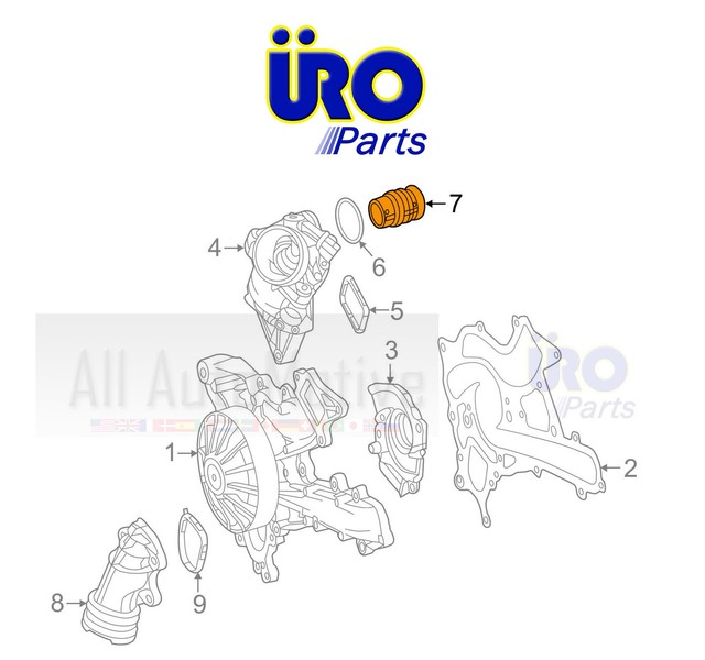 Coolant Pipe fits 2012-2019 Mercedes 3.0 3.5 V6 C300 ML350 GLK350 ...