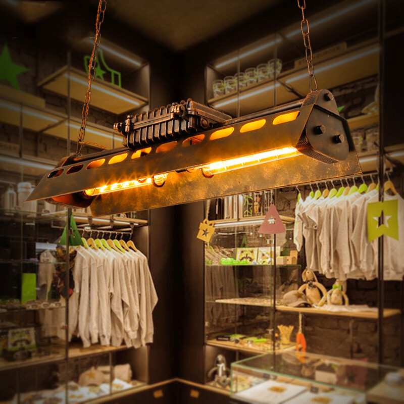 Rustic Steampunk Ceiling Light Vintage Iron Island Pendant Lamp for ...