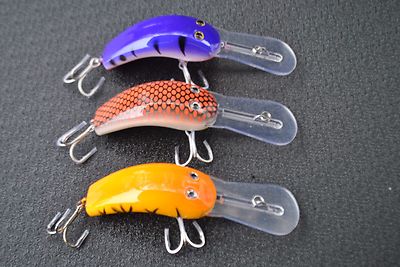 3 X Deep Diving Cod lure YellowbellyRedfin Lure BKK Hooks MUZZAS LURES ...