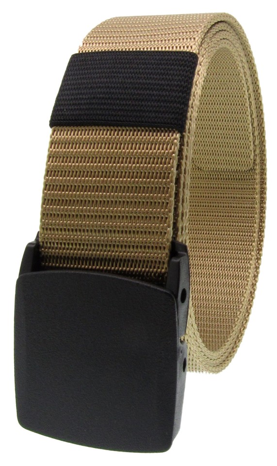 Outdoor Military Grade Tactical Nylon Waistband Canvas Web Belt Plastic ...