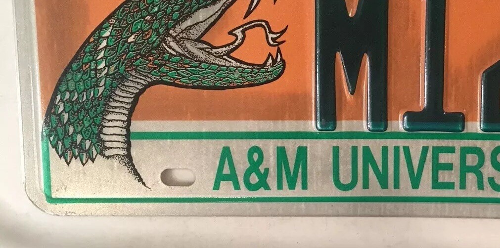 FLORIDA A&M UNIVERSITY license plate FAMU Tallahassee Venom Rattlesnake ...