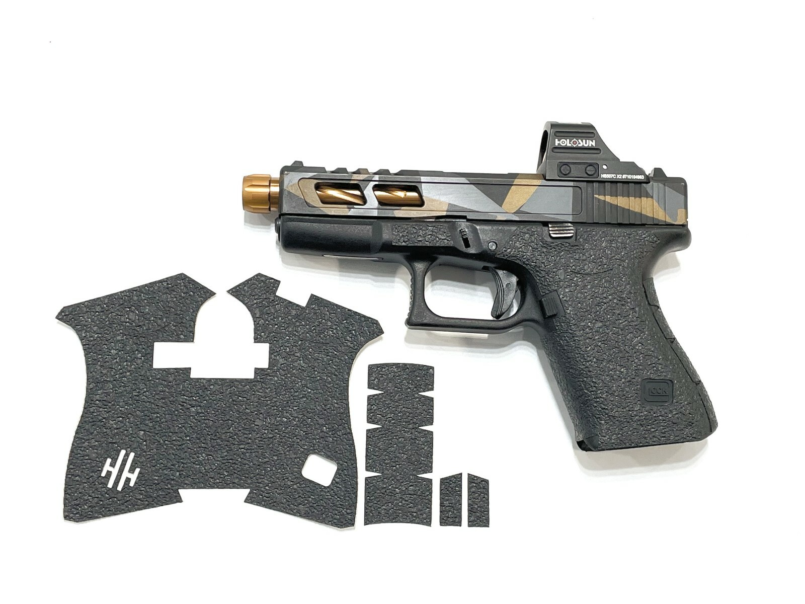 HANDLEITGRIPS Textured Rubber GUN GRIP TAPE Enhancement for GLOCK ...