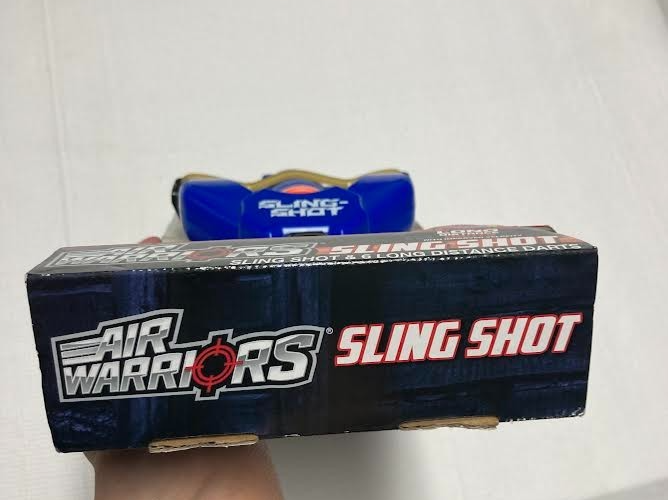 New in Box-Air Warriors Sling Shot + 6 Long Distance Darts - Blue - NIB ...