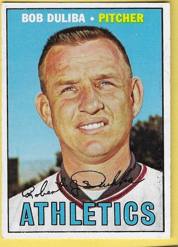 1967 Topps High Number Bob Duliba A's #599 | eBay