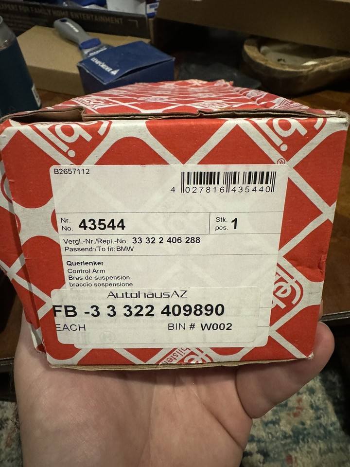 Febi Bilstein E90 Left And Right Rear Control Arms | eBay