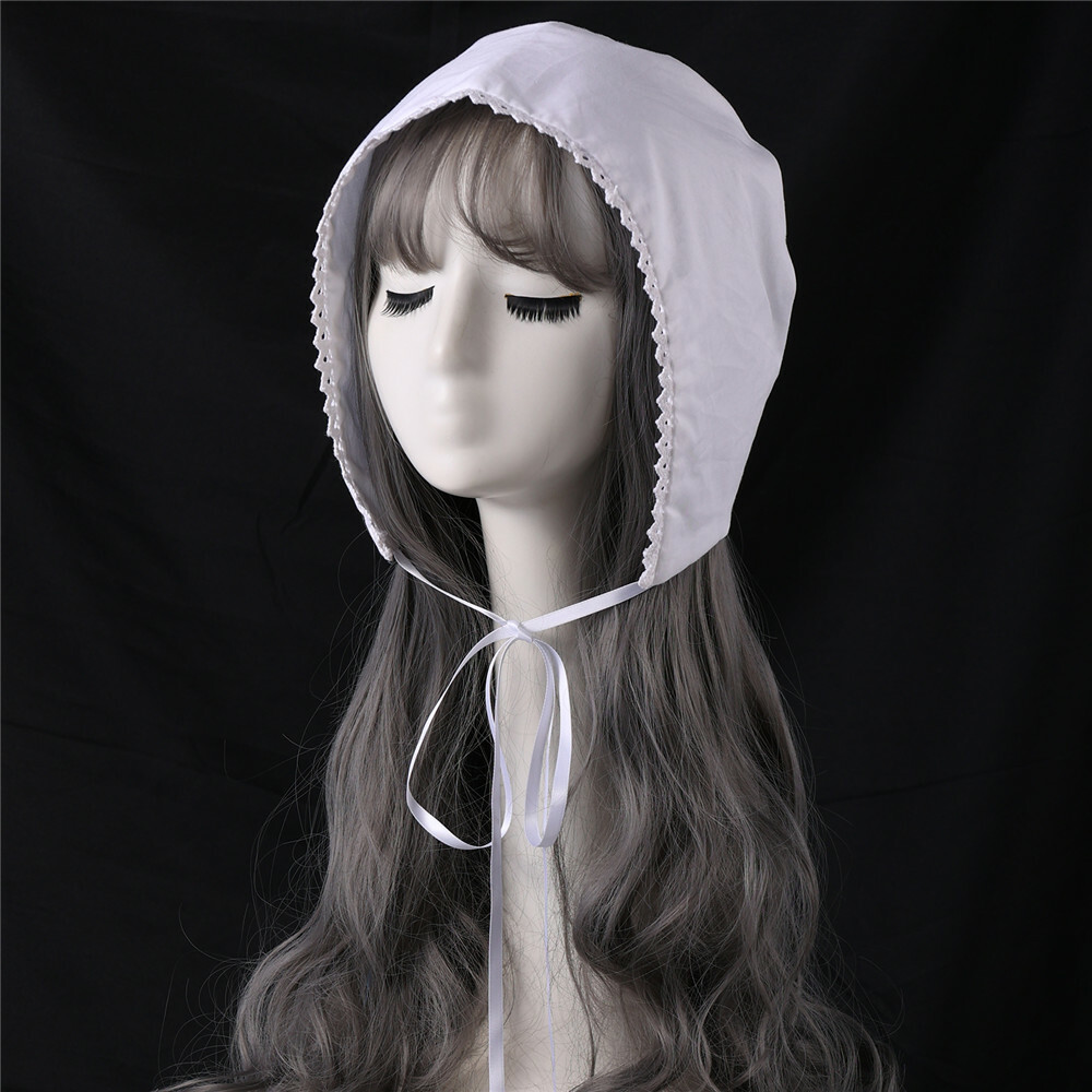 Medieval Women White Bonnet Renaissance Lady Bonnet Victorian Maid ...