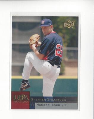 2009 Upper Deck USA National Team #SS Stephen Strasburg RC Rookie ...