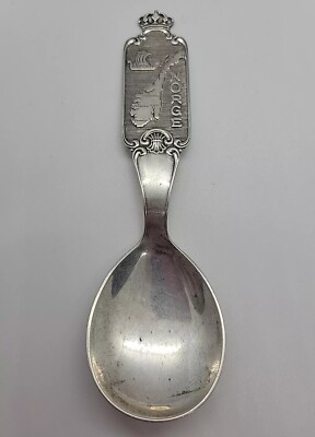 Rare Silver Vintage Norway Souvenir Norge Silver Salt Spoon 830s 100 | eBay