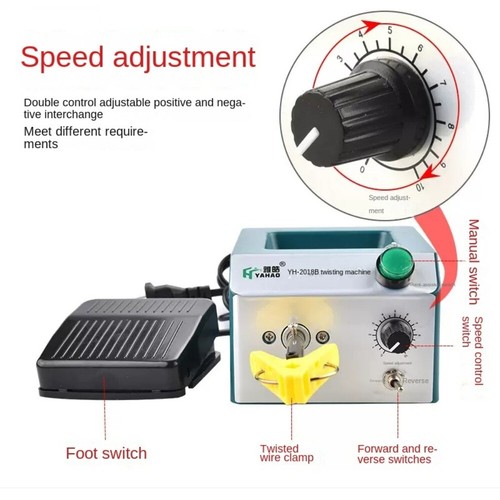 Electric Twisting Machine Adjustable Speed Forward and Reverse Rotation ...