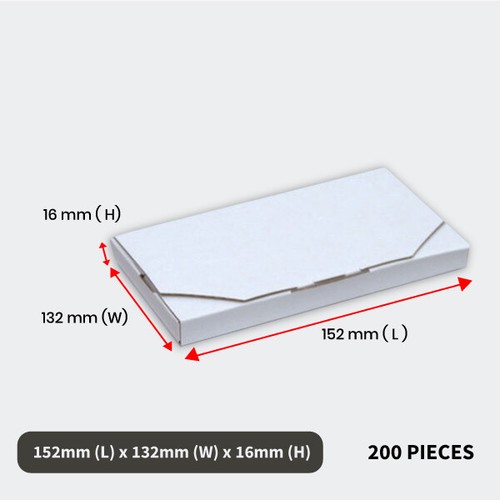 200pcs Superflat Mailing Boxes 152*132*16mm For A6 Large letter/500g | eBay Australia