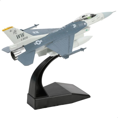 1/100 F-16C Fighting Falcon Model Metal DieCast Aircraft Jet Kit ...
