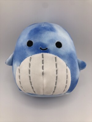 Squishmallow 5” Samir Blue Tie Dye Whale Plush Stuffed Animal KellyToy ...
