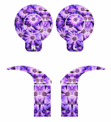 Nucleus N7 Cochlear Decal Skin Graphic Purple Flowers For Coil Battery ...