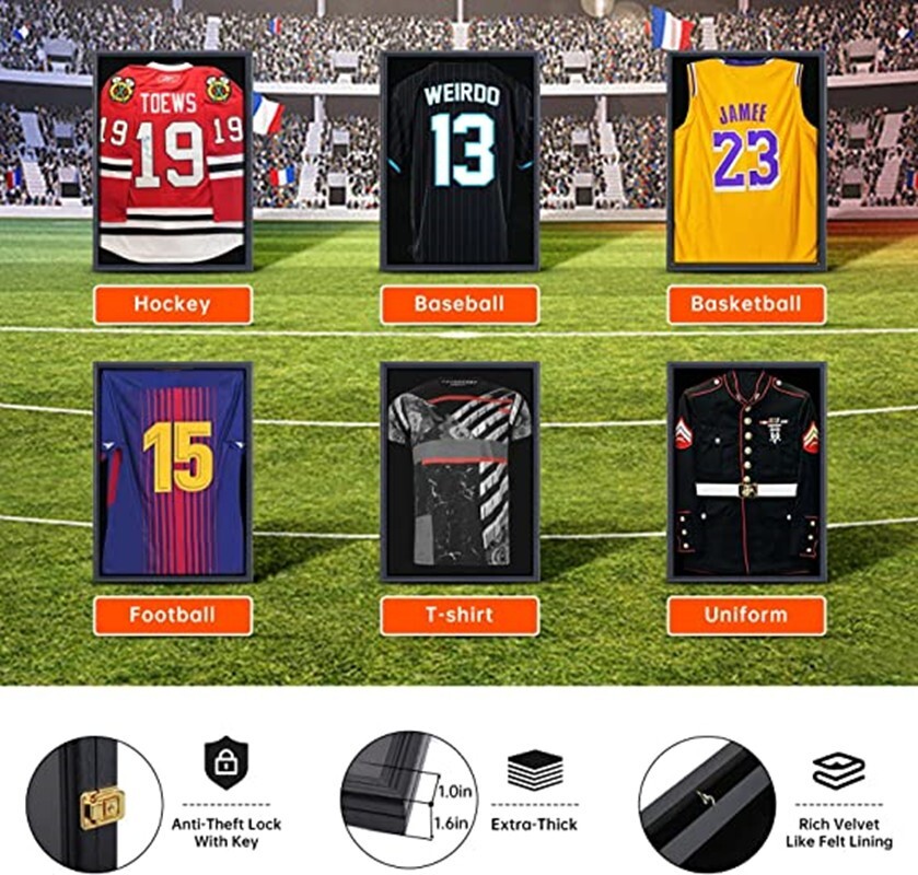 Jersey Frame, Jersey Shadow Box Display Case, Jersey Display, T Shirt ...