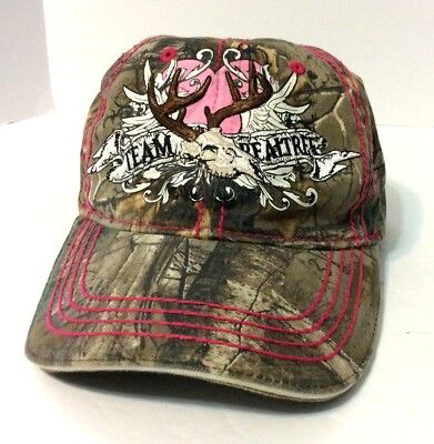 Team Realtree Camouflage Hat - With Red Stitching One Size Fits All | eBay