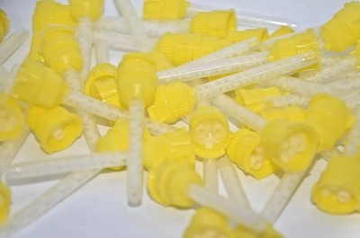 10 X Dental Mixing Tips HP Yellow (50 Tips) Impression HP Tips Yellow 4 ...