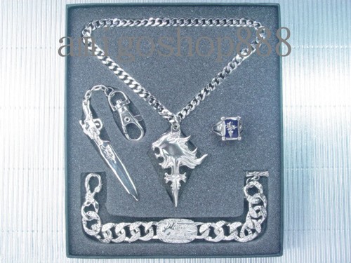 Final Fantasy VIII 8 FF8 Keychain Bracelet Amber Ring Necklace PG Set ...