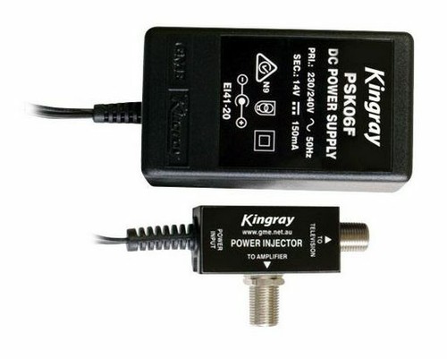 Kingray GME TV Antenna 14 VDC 150mA (F Type) A Power PSU Masthead ...
