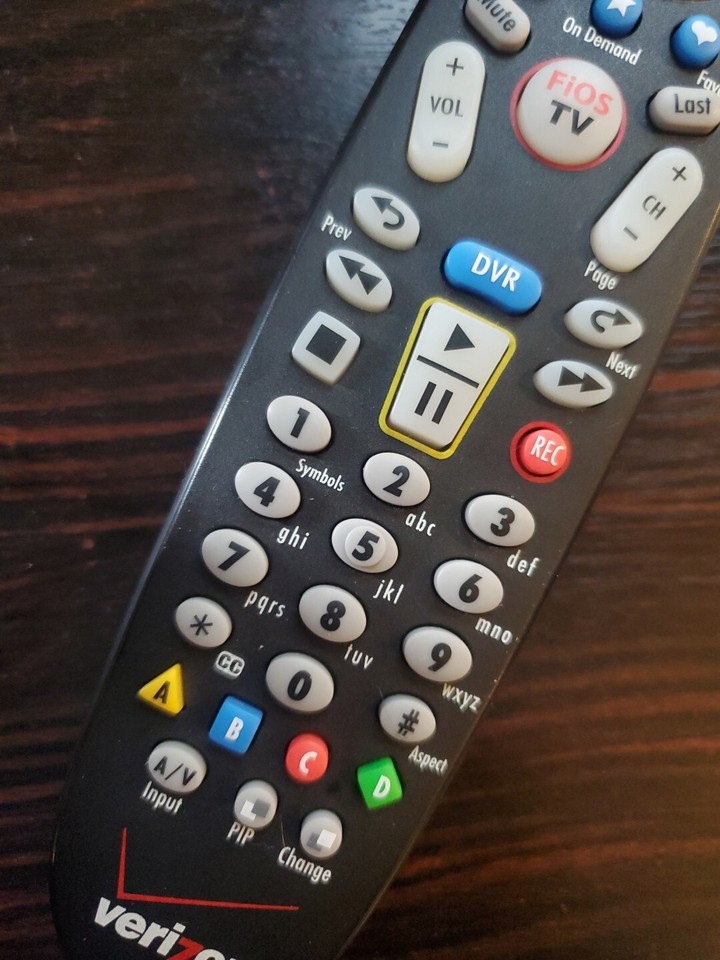 VERIZON FiOS TV DVR STB Set-Top Box Remote Control RC1445302 4 Device ...