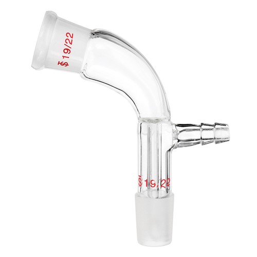 Glass Take Off Adapter, 105 Degree 19/22 Outer Joint Distillation ...