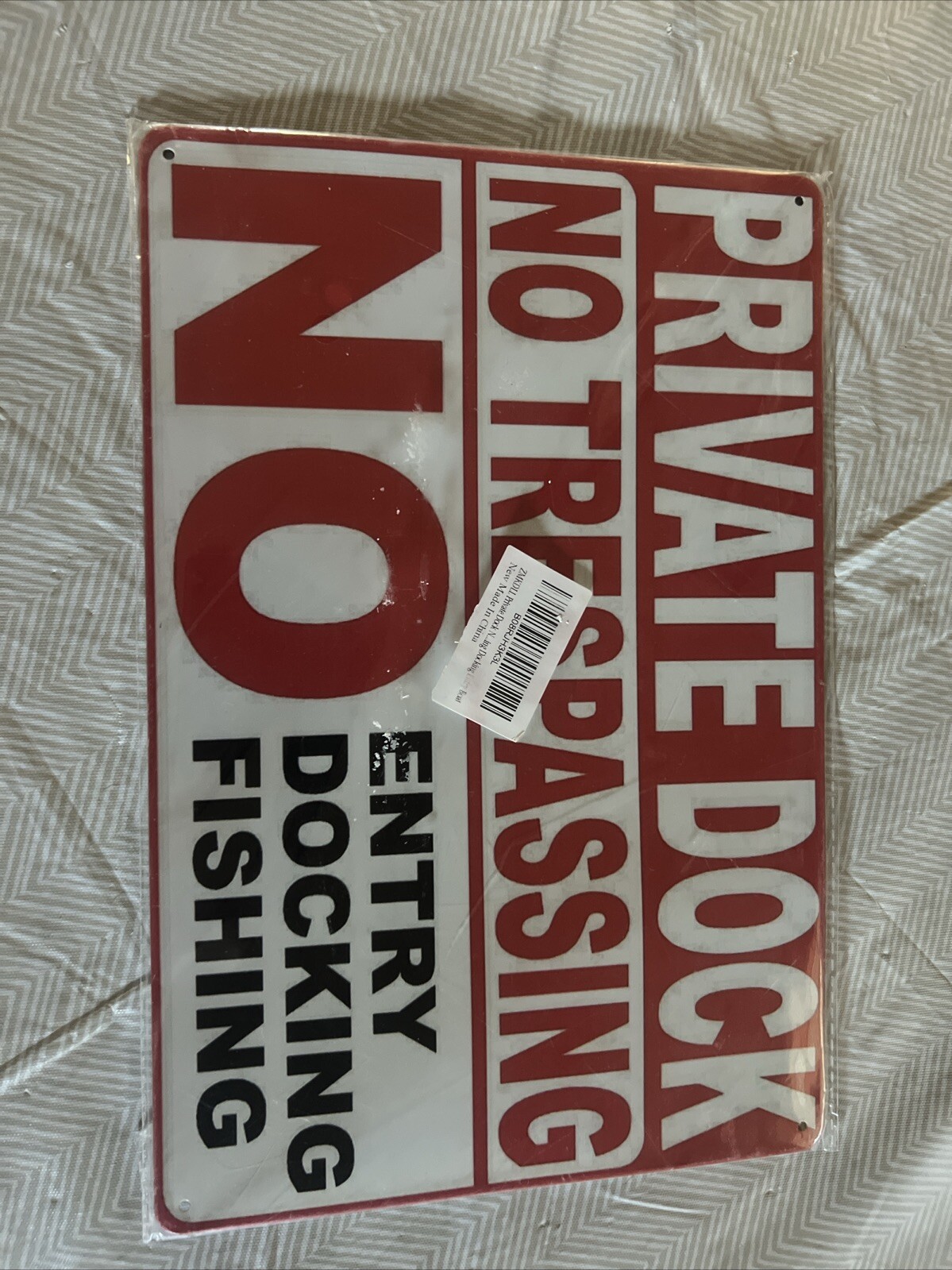 Private Dock No Trespassing No Entry Docking Fishing Metal Sign | eBay