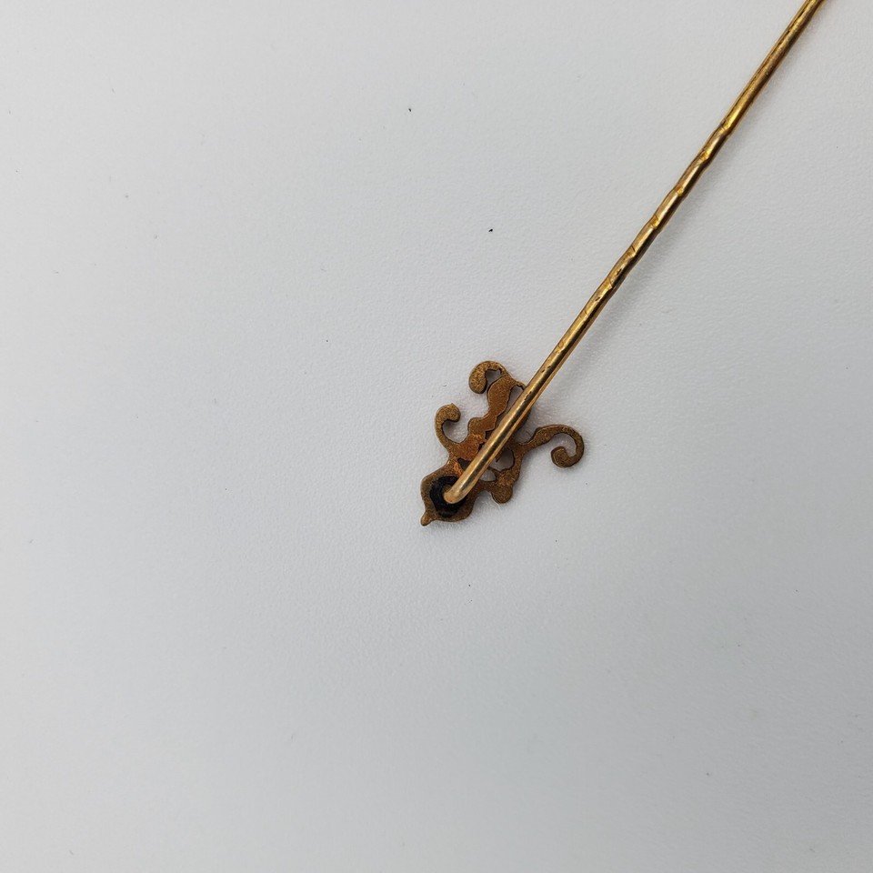 WW1 WWI Original German stick pin crown Wilhelm monogram badge button ...