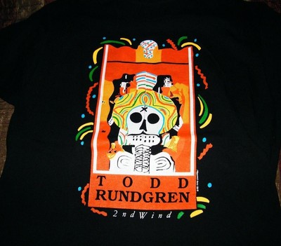 1991 TODD RUNDGREN 2ND WIND SUMMER TOUR Cotton Black Men S-34XL T-Shirt ...