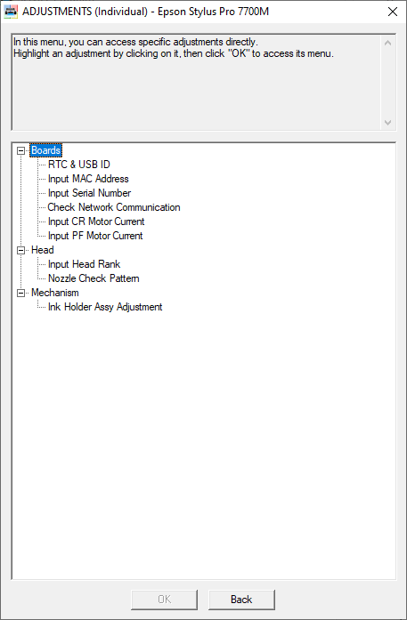 Epson Service Program Stylus Pro 7700 7700M WT7900 7890 7900 9700 9890 ...