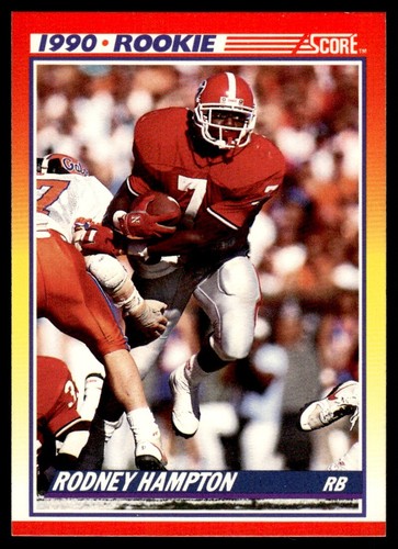 1990 Score Rodney Hampton Rookie Georgia Bulldogs #307 | eBay