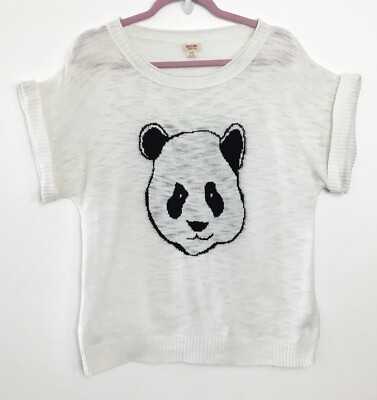 Mossimo Supply Panda Bear Sweater Short Sleeve Top Sweater | eBay