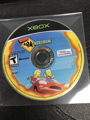 J4 The Simpsons: Hit & Run (Original Xbox) Black Label/Disc - FREE ...