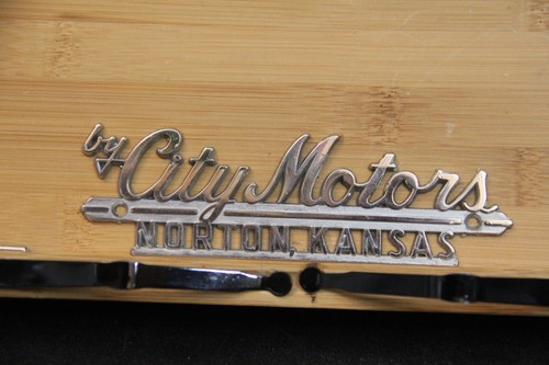 Vintage Car auto Dealer Script Emblem AD Norton Kansas Ks City Motors ...
