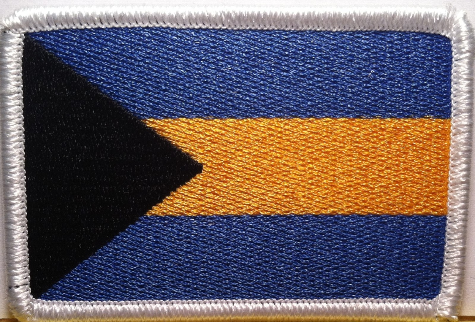 BAHAMAS Flag Patch With Hook Adhesive Fastener Military Emblem White ...