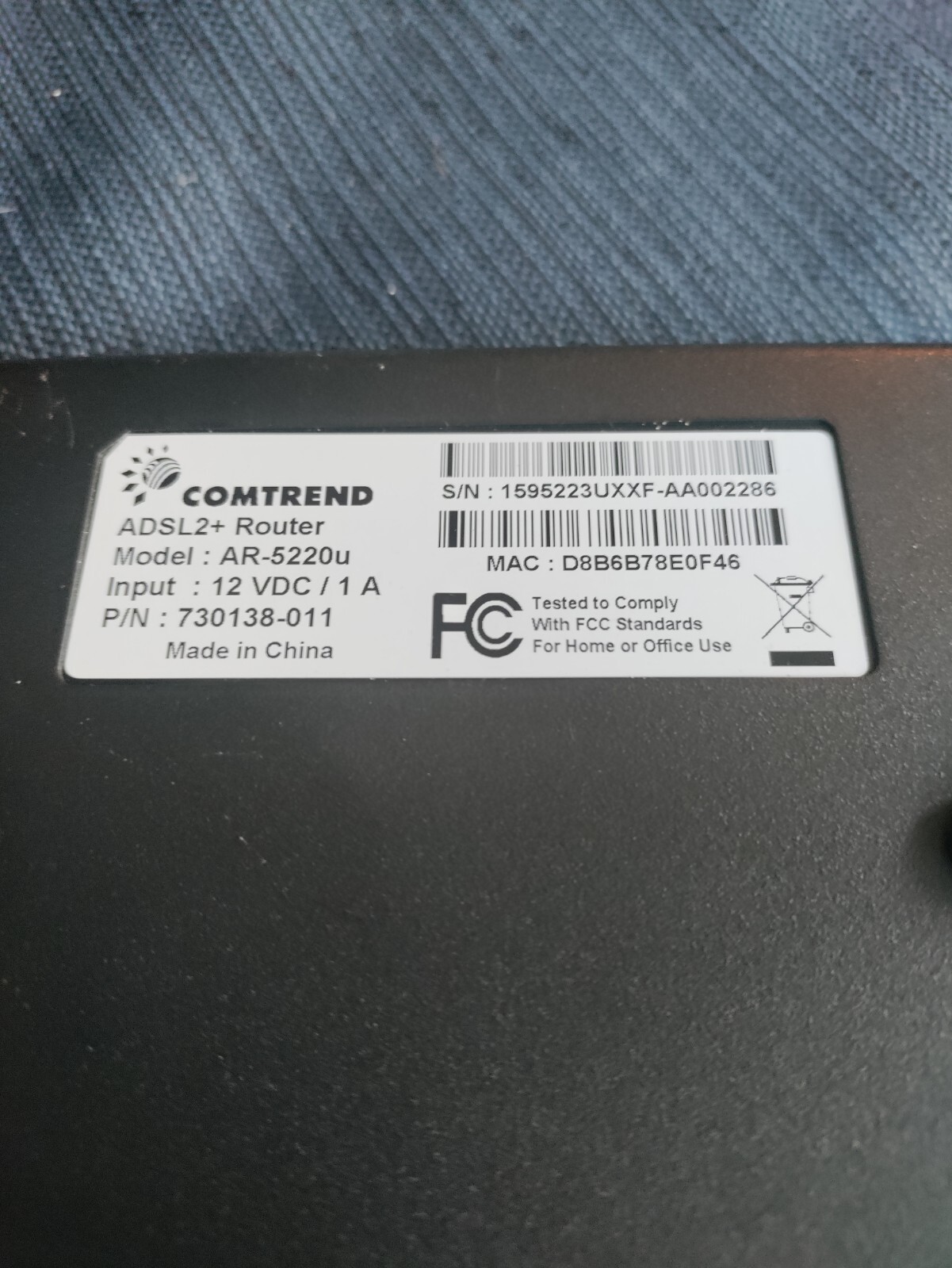 Comtrend Ar-5220u Adsl2 4 Port Ethernet USB Router for sale online | eBay