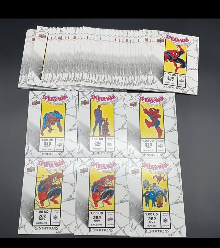 2024 Upper Deck Marvel SPIDER-MAN Renditions CORNER BOX Insert complete ...