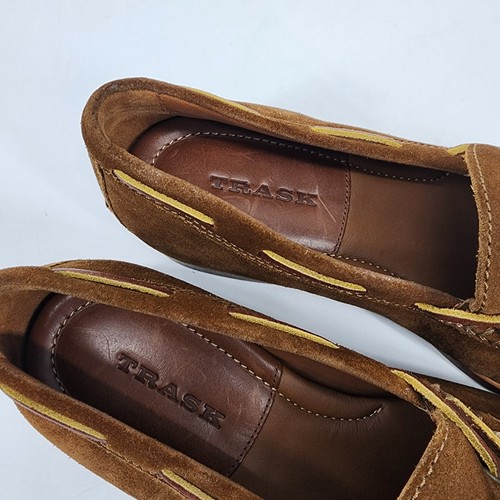 H S Trask Shoes Men's Sz 11M Sullivan Slip On Eye Tie Brown Suede ...