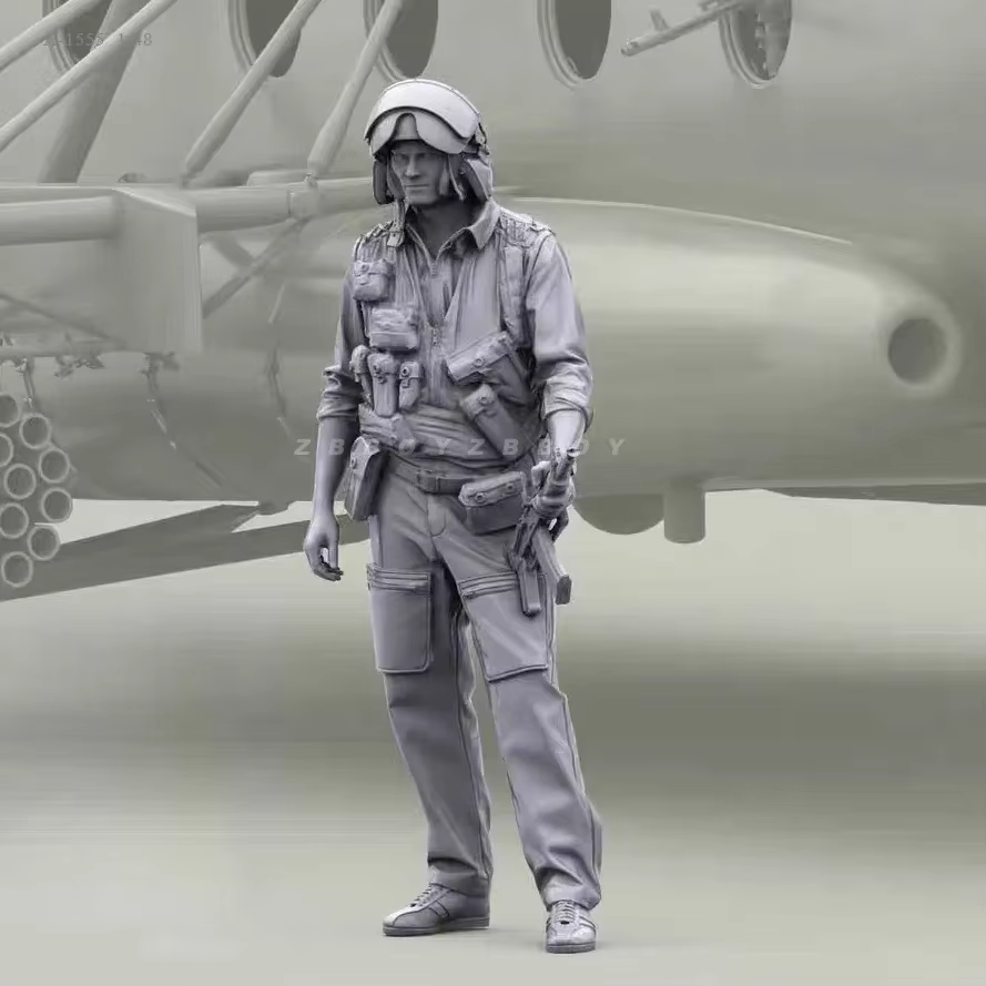 1/48 Soviet Helicopter Pilot with AKMS Unpainted Unassembled | eBay