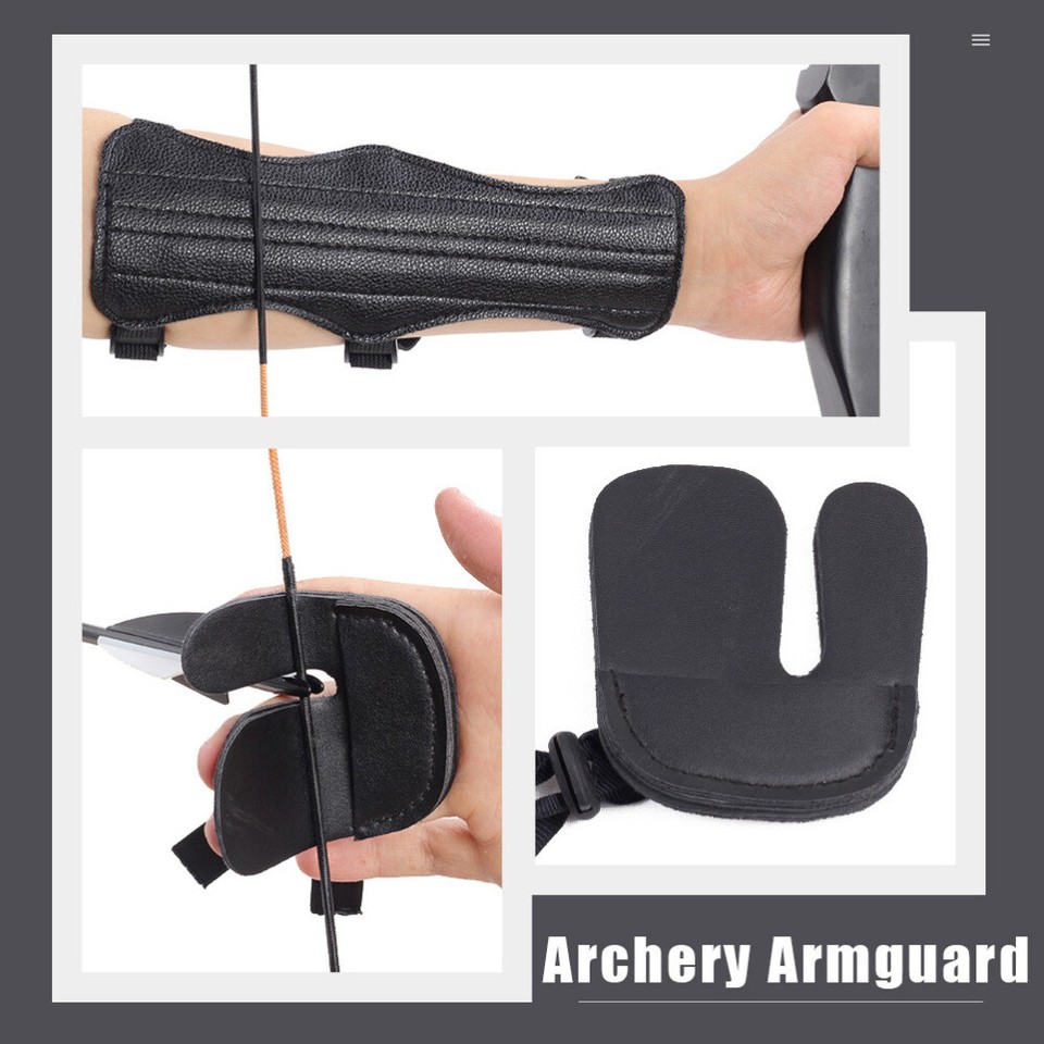 Armguards 22.00X8.00X1.00CM Pu Archery Gloves Protector Range | eBay