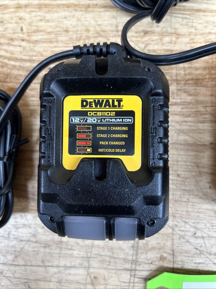 Lot Of 2-Dewalt DCB1102 12/20V Max Lithium-Ion 2 Amp Multi-Voltage ...