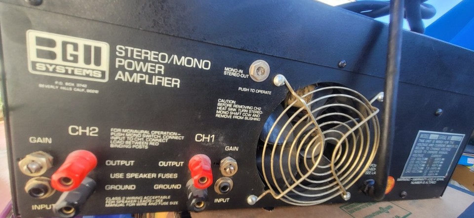 Vintage BGW 500D Mono/Stereo Power Amplifier Amp Works! | eBay