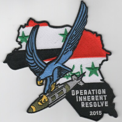 6" USAF AIR FORCE OPERATION INHERENT RESOLVE 2015 JDAM EMBROIDERED ...