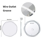 Large Round LED Bathroom Mirror Backlit Rims Sleekest Illuminated ...