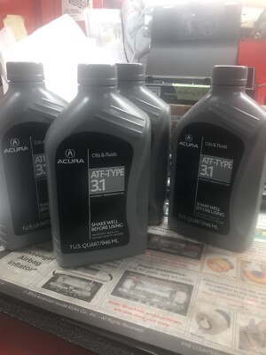 Genuine Honda&Acura ATF Type 3 (3.1) Automatic Transmission Fluid 4 QTS ...