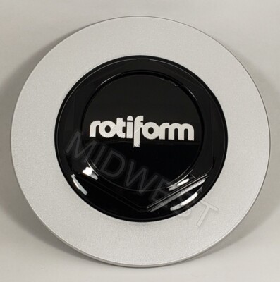 33411-15S New Rotiform Silver n Black Twist on Wheel Rim Center Cap | eBay