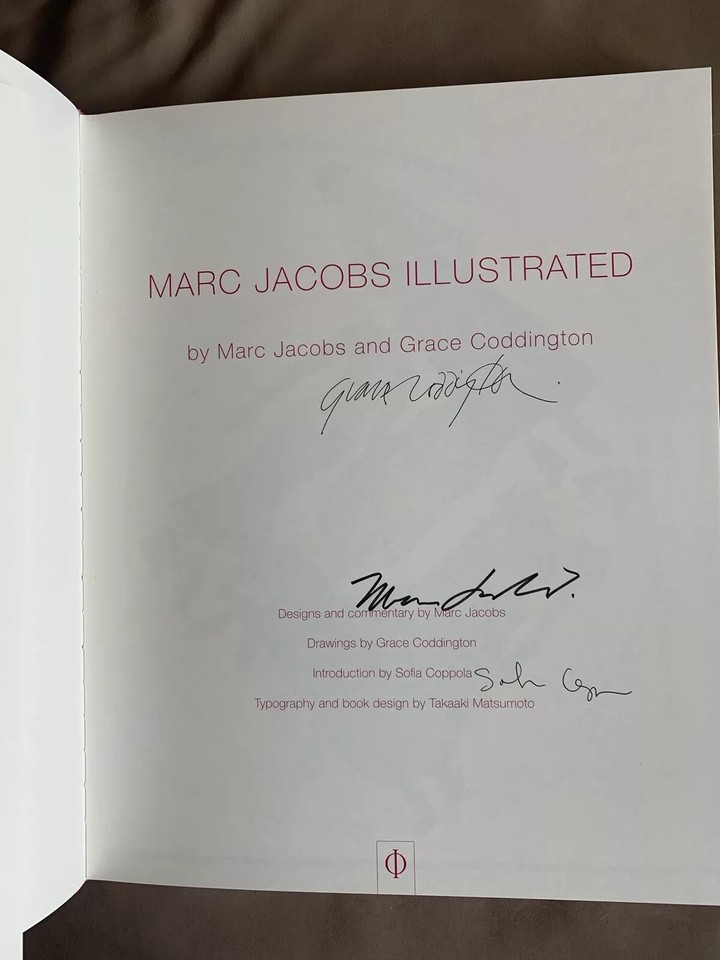 HAND-SIGNED 3X 'Marc Jacobs Illustrated' + great extra! 9780714879079| eBay