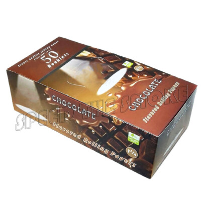 10 Packs 78*44MM CHOCOLATE Flavored Cigarette Smoking Rolling Paper 500 ...