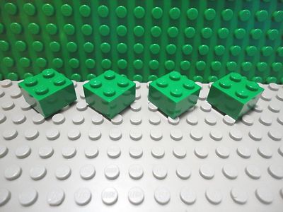 Lego 4 Green 2x2 brick block NEW | eBay