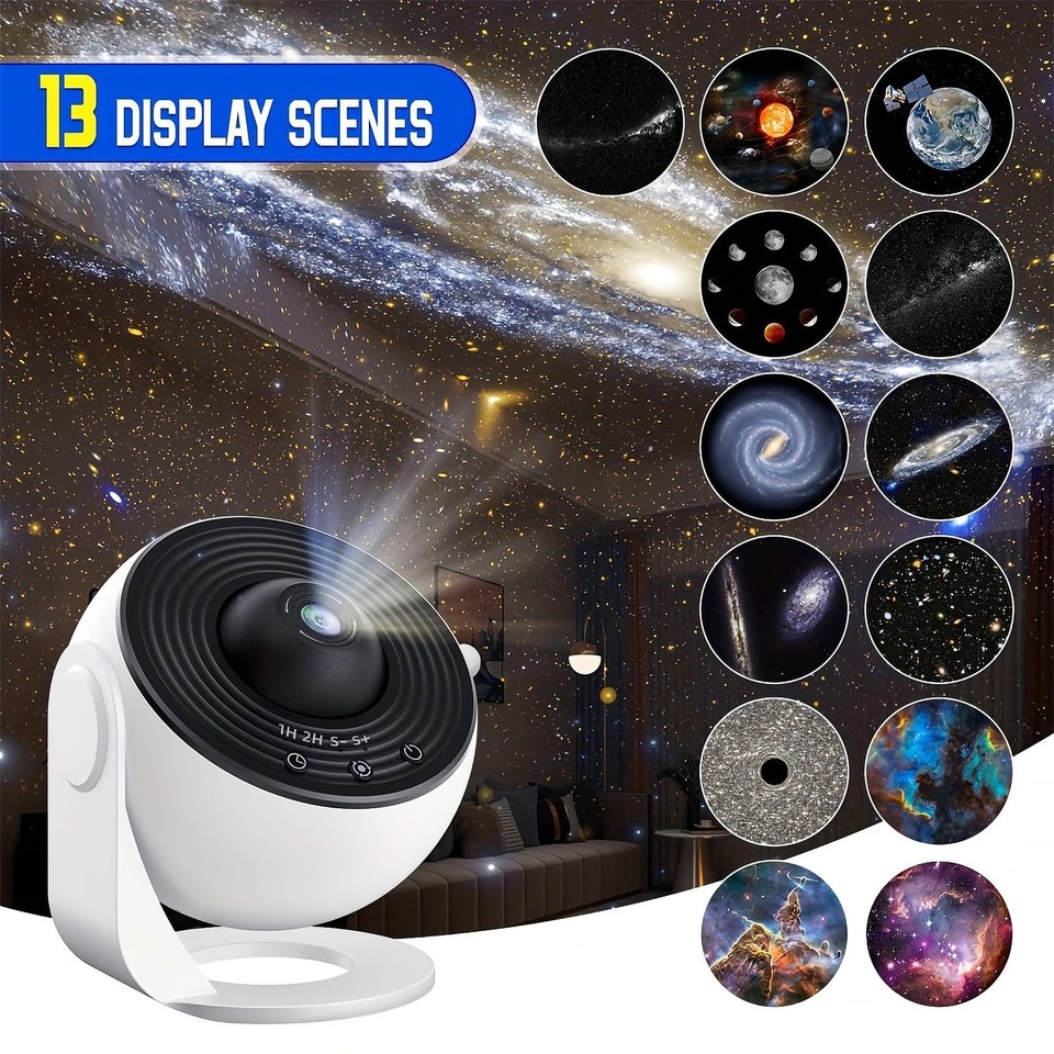 Galaxy Projector Pro, 13-in-1 Planetarium Projector - Northern Lights ...